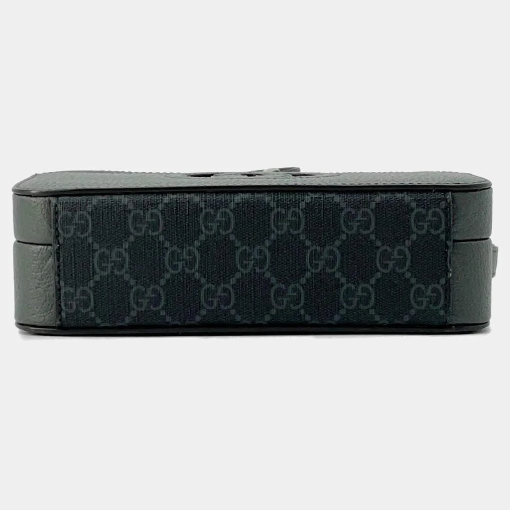 Gucci Gucci Grey/Black Cutout Interlocking G Shoulder Bag - Shoulder ...