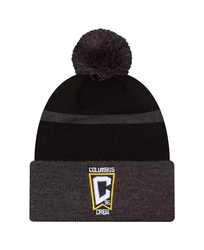 Shop Men's Gray Columbus Crew 2025 Kickoff Cuffed with pom Knit hat on ...