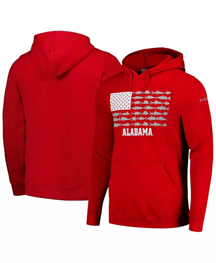 Shop Men's Crimson Alabama Crimson Tide PFG Fish Flag II Pullover ...