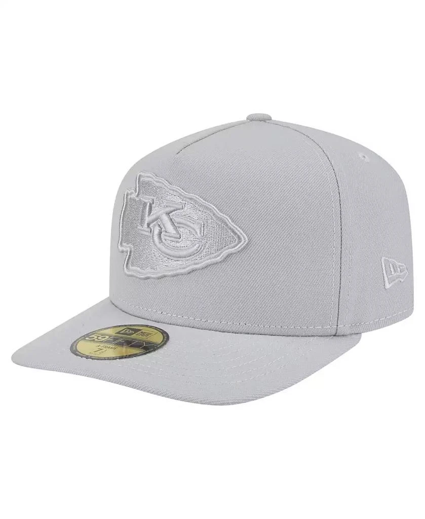 New Era Men's Gray Kansas City Chiefs Color Pack 59FIFTY Fitted Hat ...