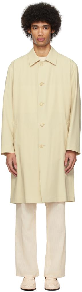 AURALEE Black Mosser Soutien Collar Coat JP-3-S - Coats AURALEE Black Mosser Soutien Collar Coat JP-3-S - Coats