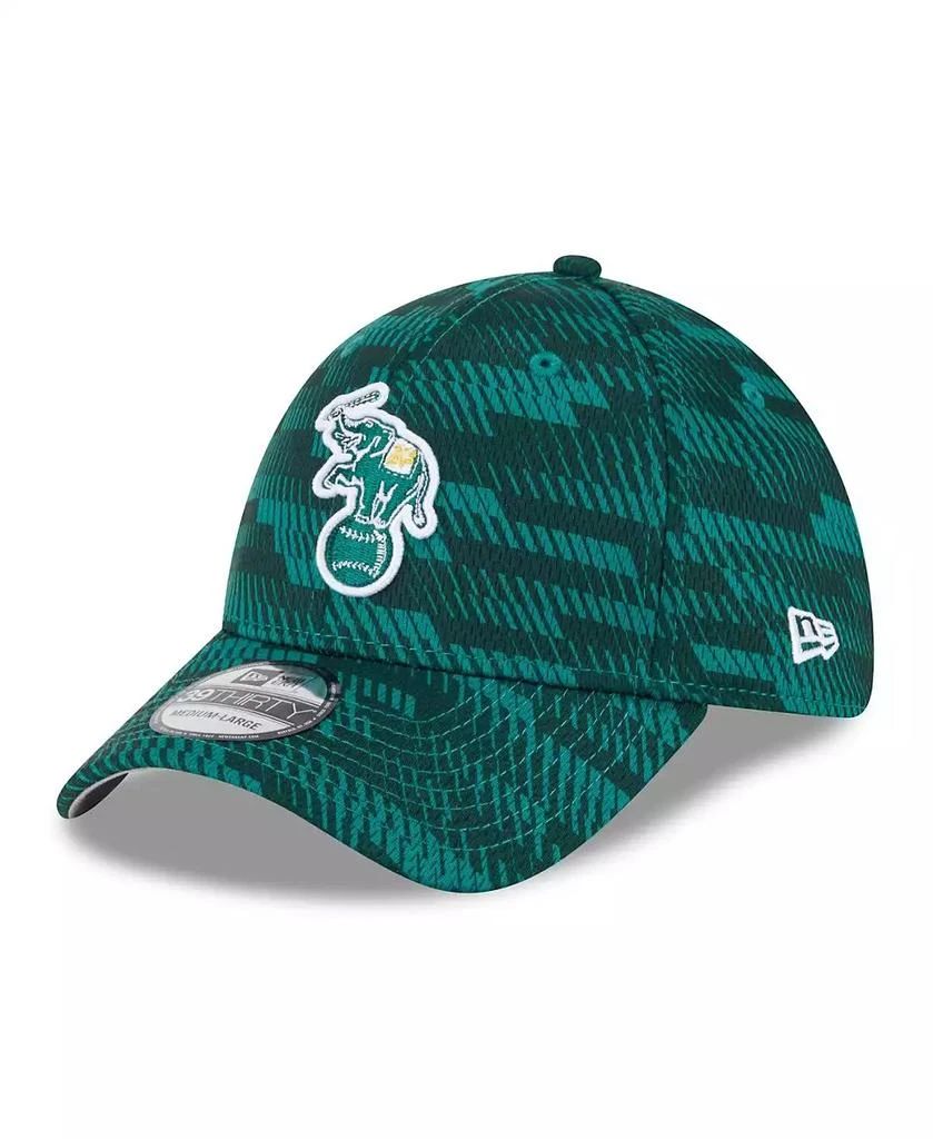 New Era Men's Green Athletics 2025 MLB Clubhouse 39THIRTY Flex Hat ...