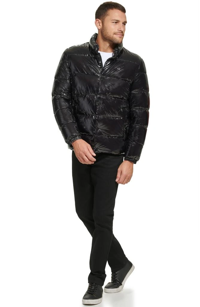 Calvin Klein Snap Front Puffer Jacket - Coats - BeyondStyle