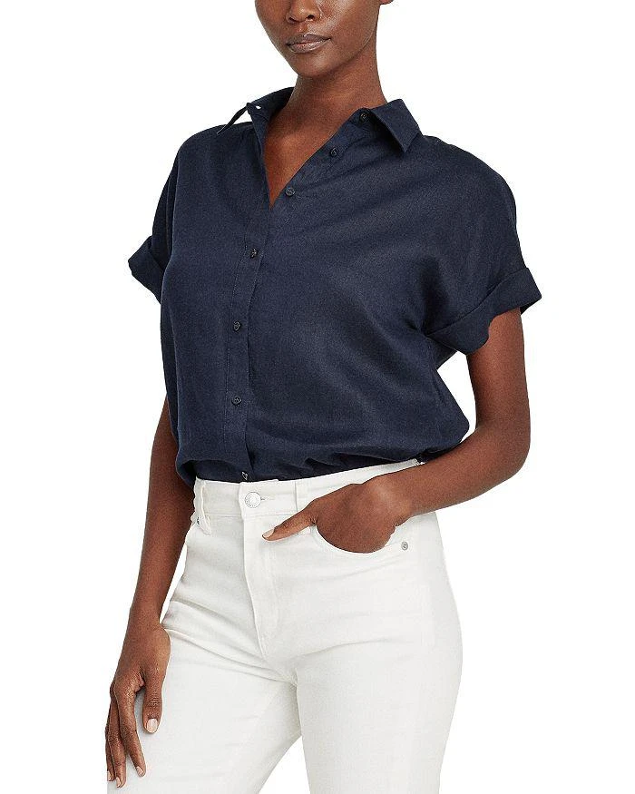 Ralph Lauren Button Front Linen Shirt - Shirts - Free Shipping ...