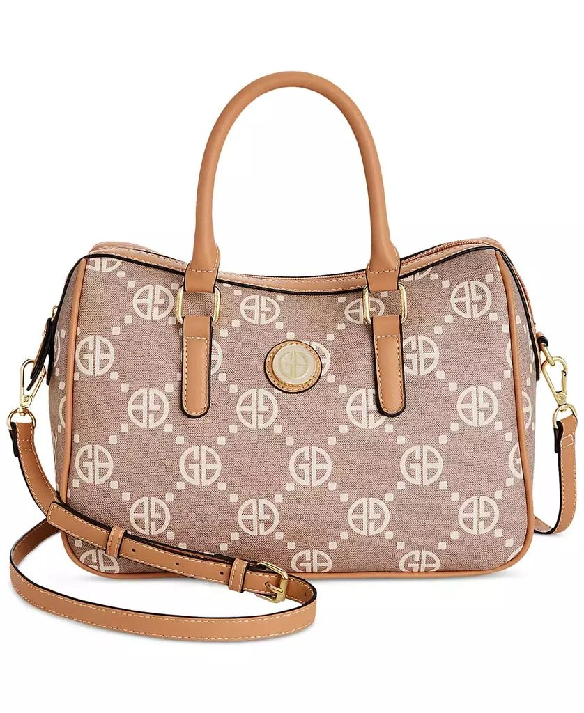 Giani Bernini Monogram Signature Dip Small Satchel, Created for Macy's ...
