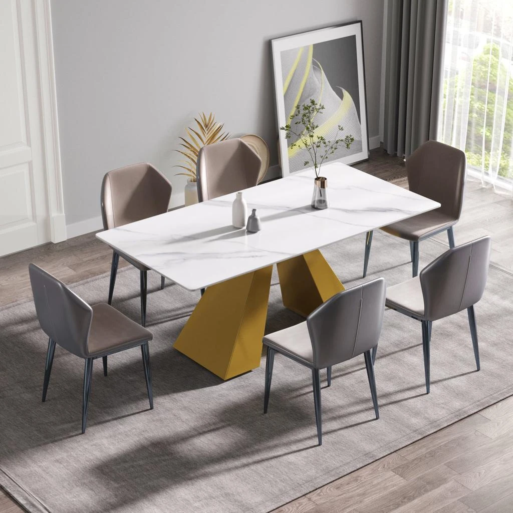Simplie Fun Dining Table in Sintered Stone - Free Shipping - BeyondStyle