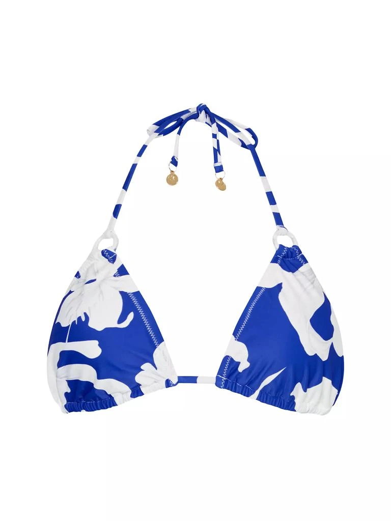 Milly Lily Floral Triangle Bikini Top - Swimwear - Free Shipping ...