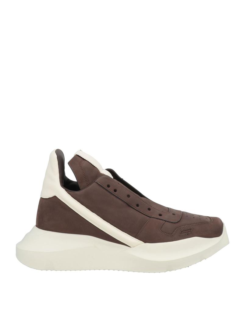 Rick Owens Brown Hollywood Waxy Goat Leather Sneakers IT Rick Owens Brown Hollywood Waxy Goat Leather Sneakers IT