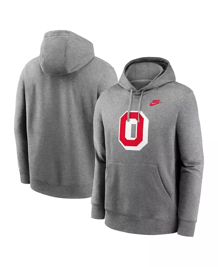 NIKE Men's Heather Gray Ohio State Buckeyes Legacy Logo Club Fleece ...