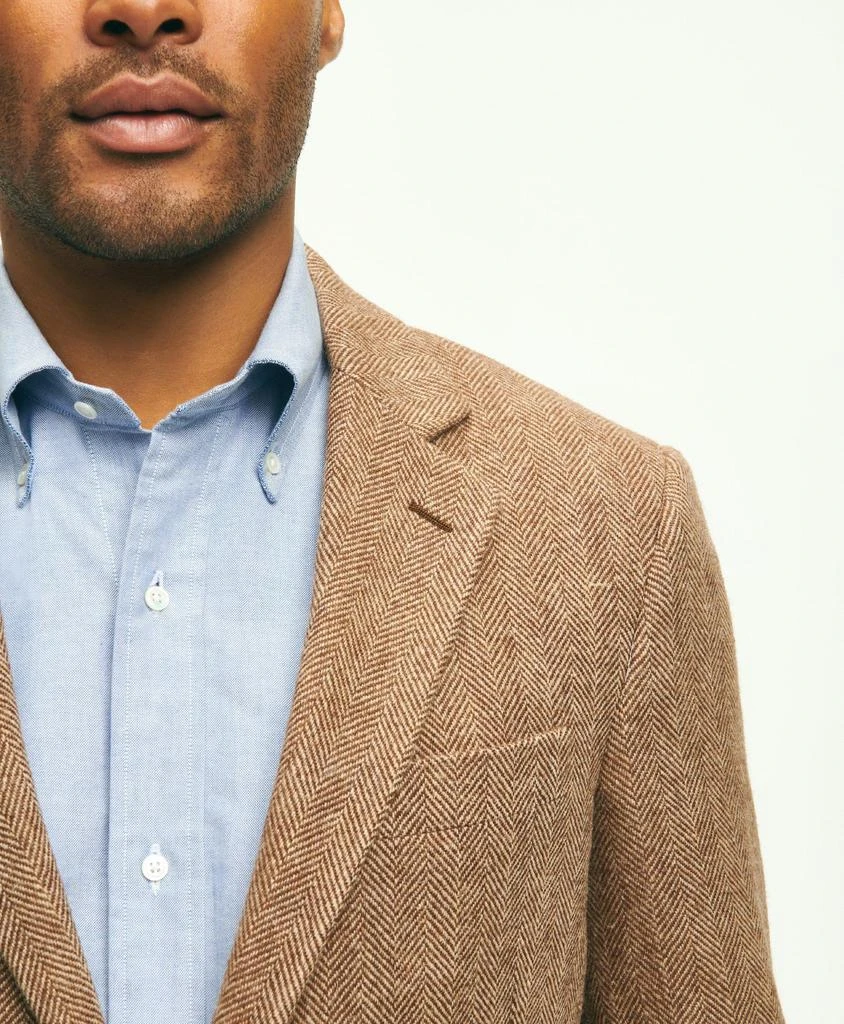 Brooks Brothers Classic Fit Wool Herringbone Sport Coat - Parkas - Free ...