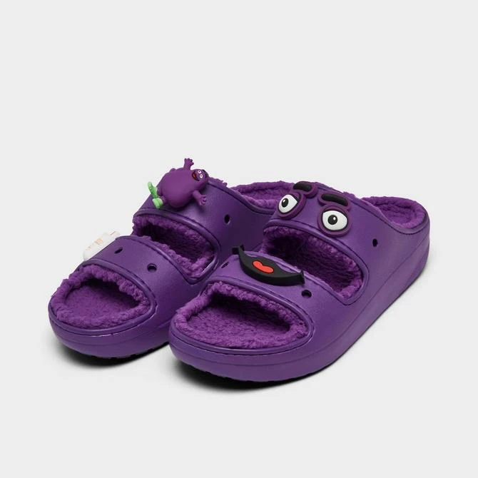 Crocs Crocs x McDonald's Grimace Lined Classic Cozzzy Slide Sandals ...