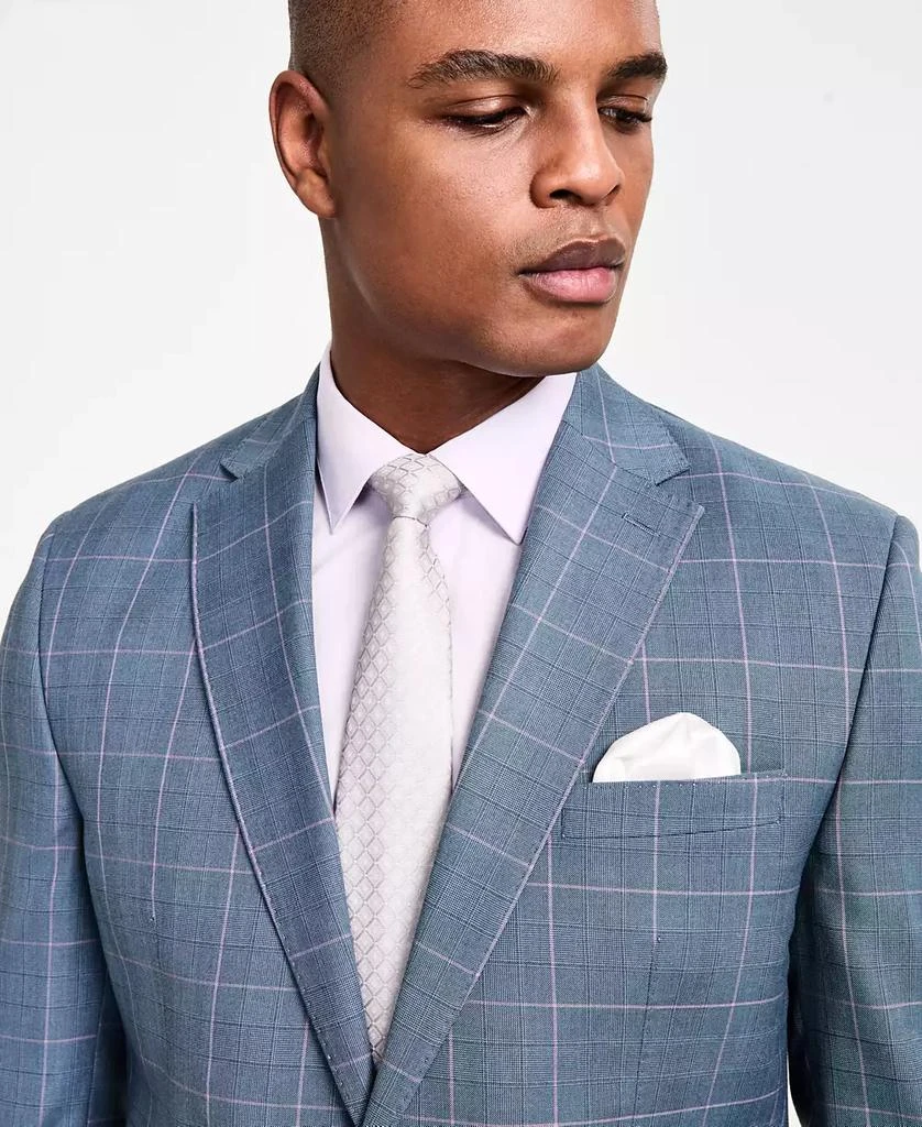 Tayion Collection Men's Classic Fit Plaid Suit Jacket - Tops - Free ...