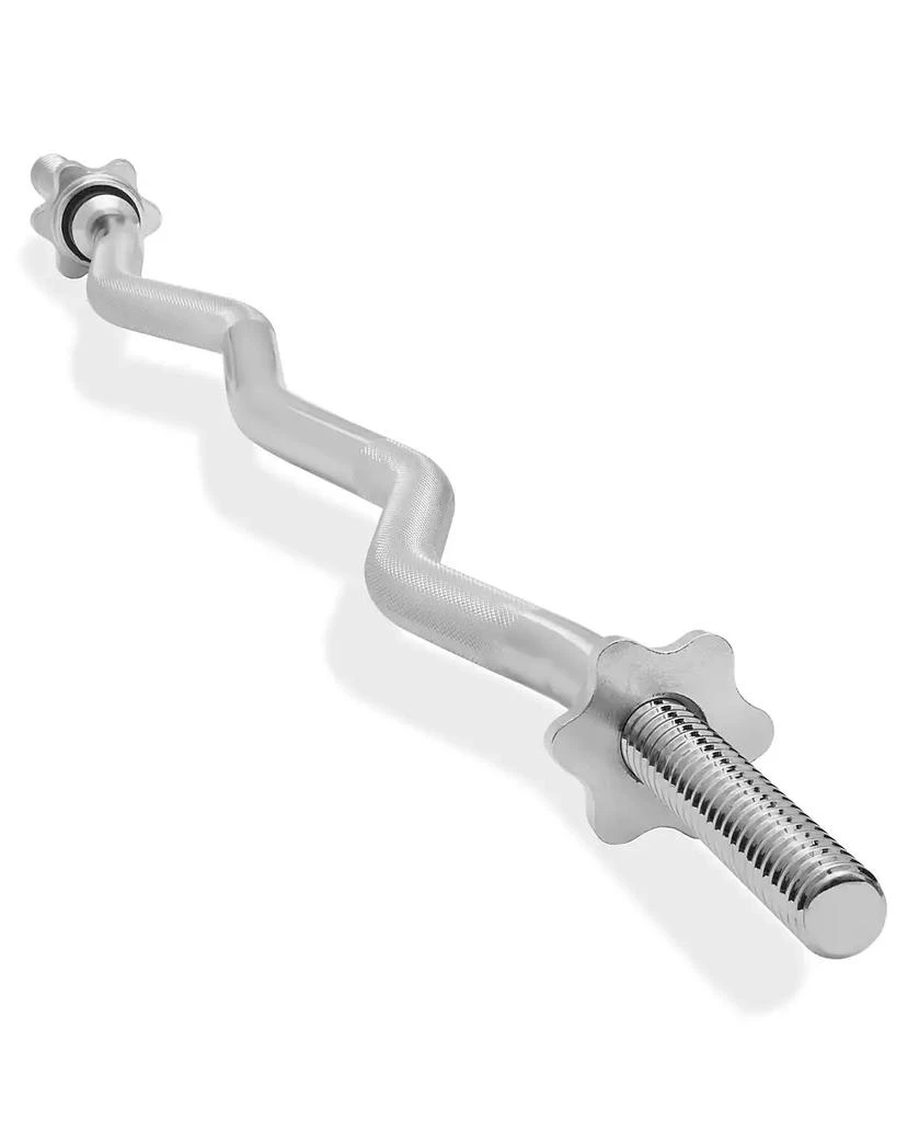 Philosophy Gym 1" Standard Weightlifting Barbell - Threaded EZ Curl Bar ...