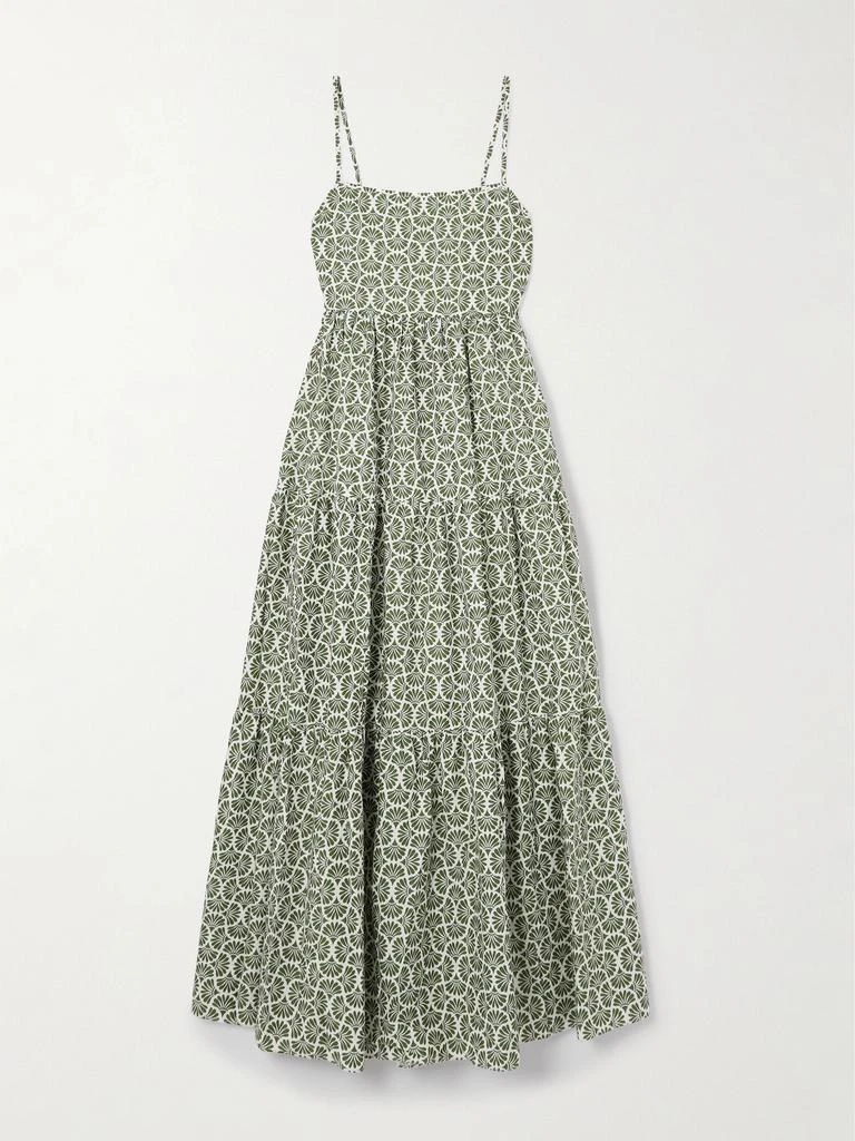 Tiered Floral-print Organic Cotton Maxi Dress – On Sale Now with Up to ...