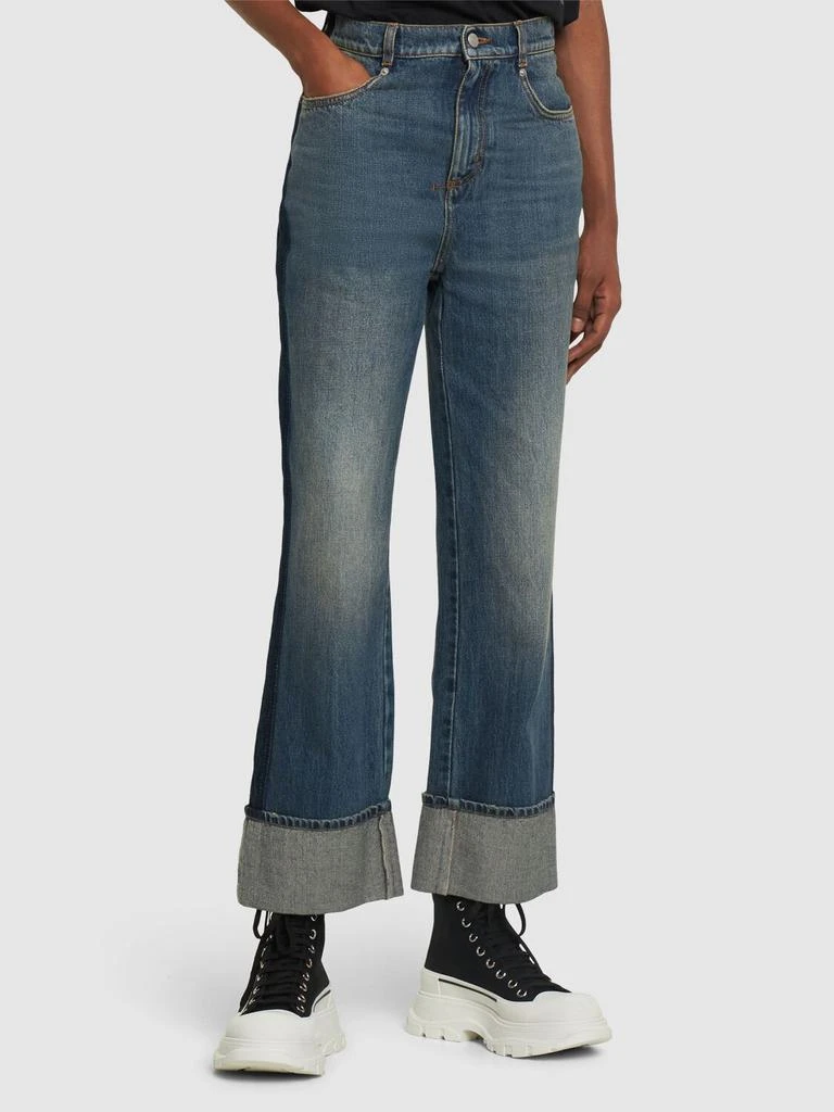 Alexander McQueen 45mm Tread Slick Canvas Combat Boots - Boots ...