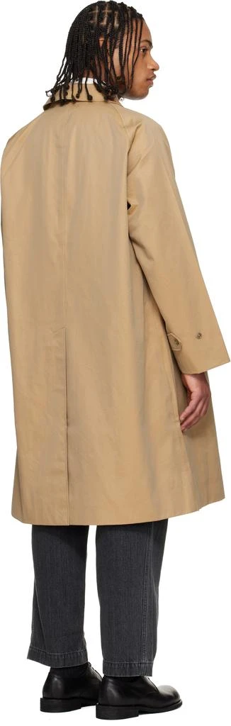 Shop Beige 2L Cotton GORE-TEX Balmacaan Coat on Sale at BeyondStyle ...
