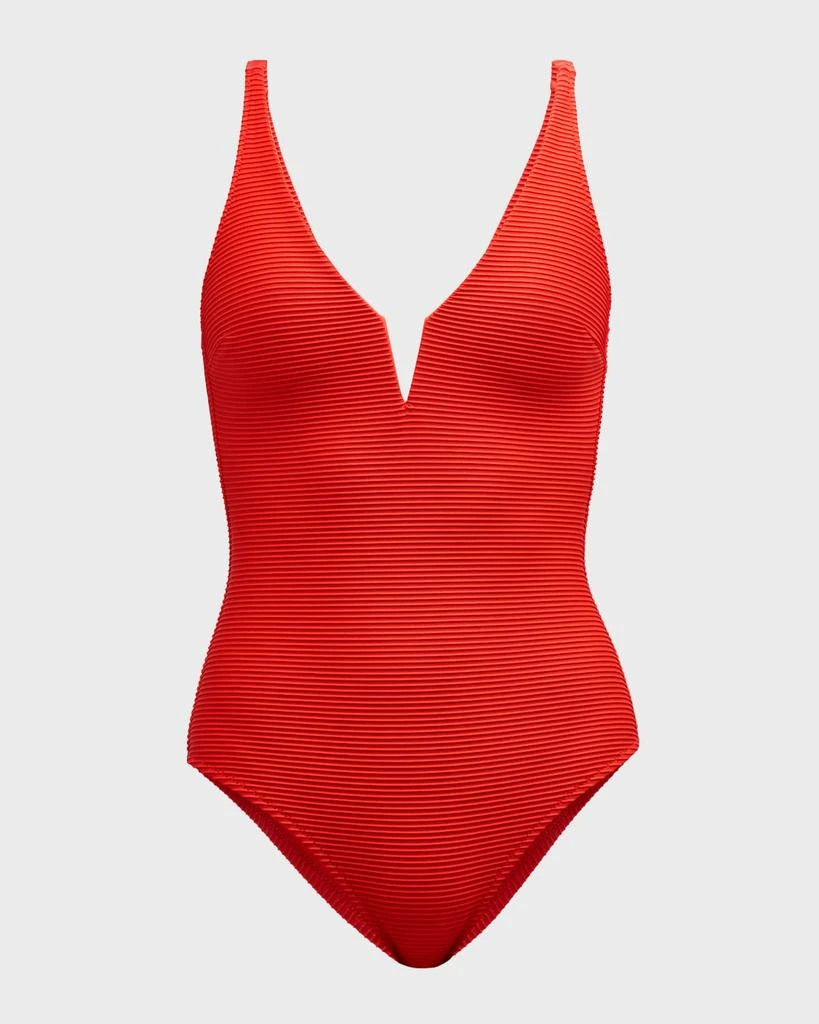 Heidi Klein Vicenza V-Cut One-Piece Swimsuit - Swimwear - Free Shipping ...
