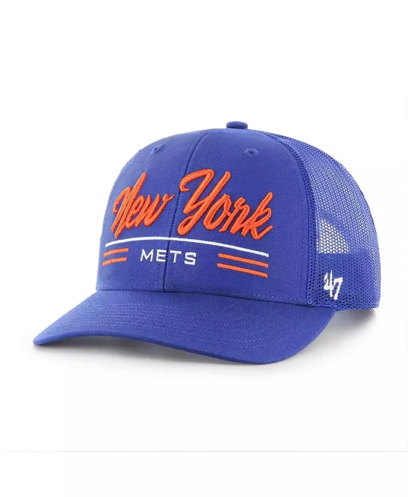 47 Brand Men's Royal New York Mets Garner Trucker Adjustable Hat - Hats ...