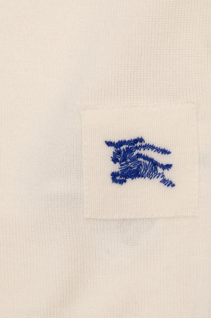 Shop Burberry Kids Logo Embroidered Knit Cardigan on Sale at ...