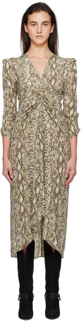 Isabel Marant Beige Albini Midi Dress - Dresses & Skirts - BeyondStyle