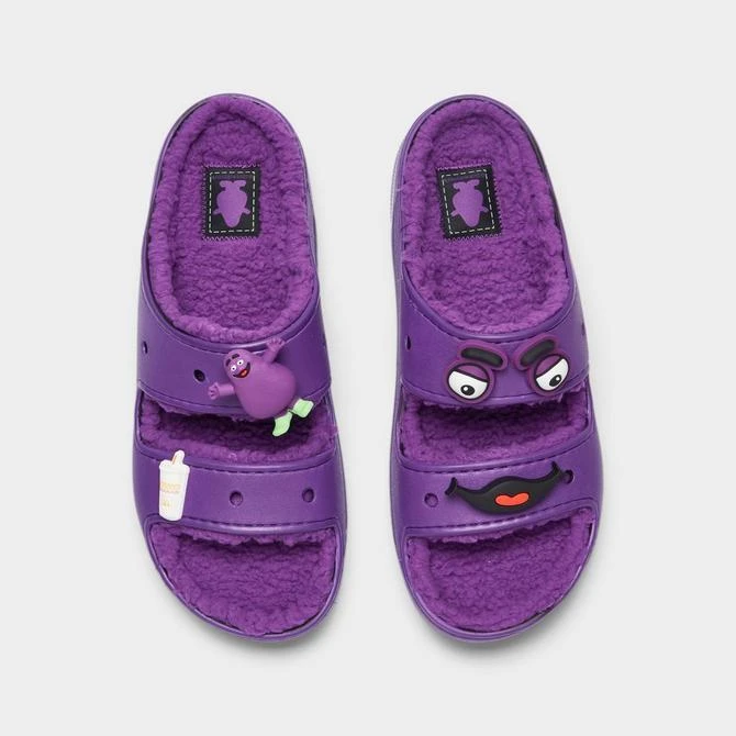 Crocs Crocs x McDonald's Grimace Lined Classic Cozzzy Slide Sandals ...