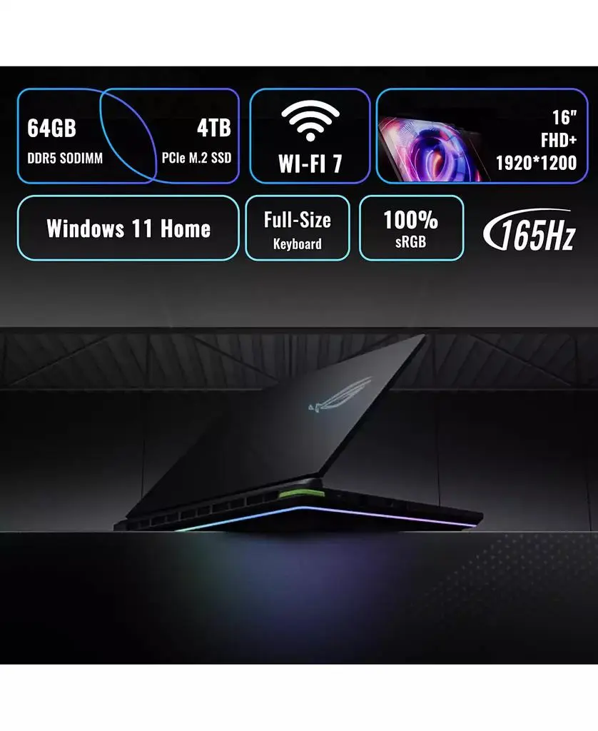 ASUS ROG Strix 16" FHD Intel Core i7 14650HX Gaming Traditional Laptop ...