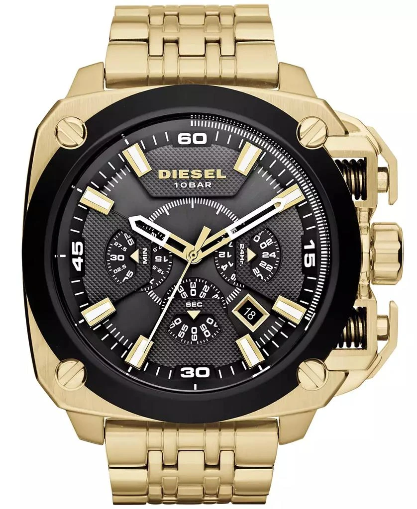 Diesel Chronograph Gold-Tone Stainless Steel Watch 55mm - Women's ...