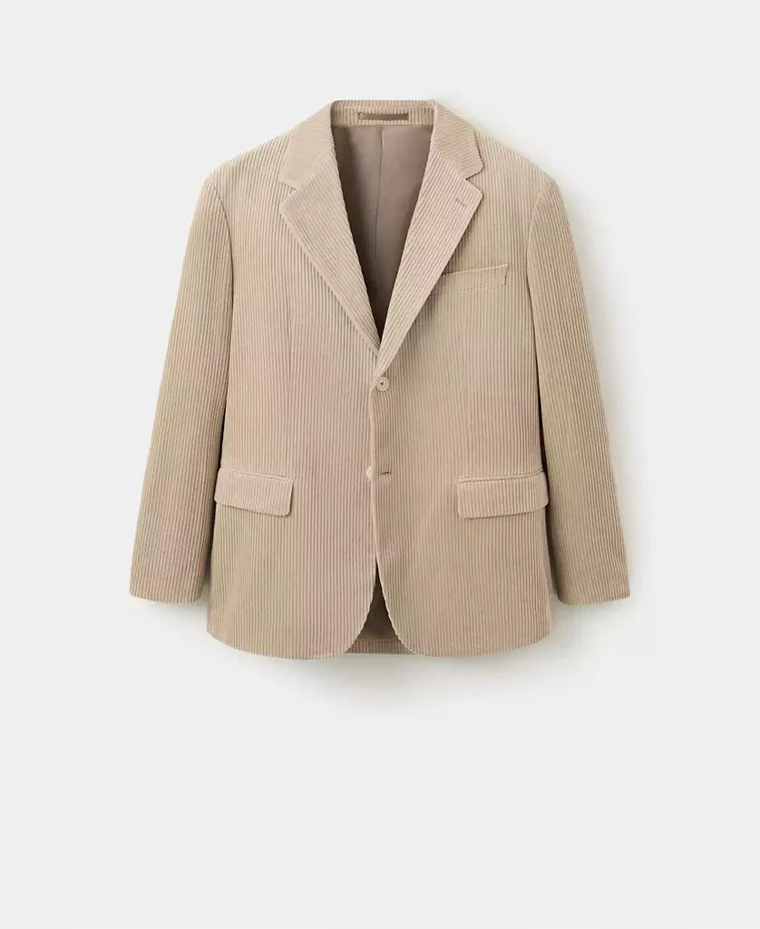 Mango Men's Slim Fit Corduroy Blazer - Suits - Free Shipping - BeyondStyle