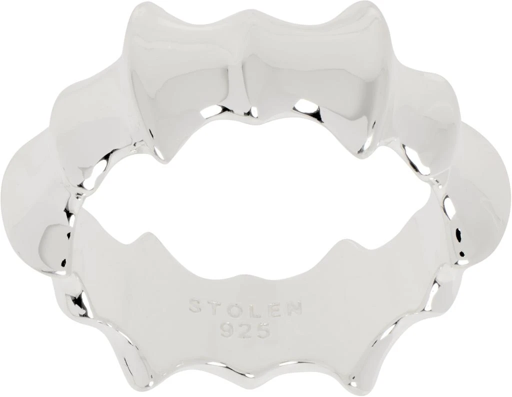 Stolen Girlfriends Club Silver Jagged Band Ring - Rings - BeyondStyle