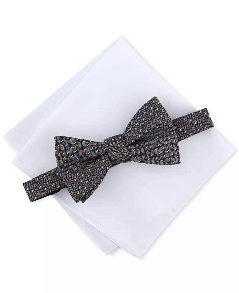 Alfani Men's Elinor Neat Bow Tie & Pocket Square Set, Created for Macy's - Ties - BeyondStyle