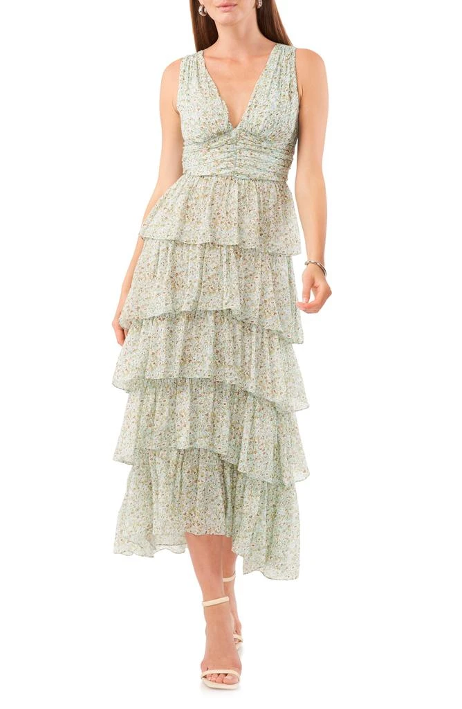1.STATE Cascade Floral Tiered Dress - Dresses & Skirts - BeyondStyle