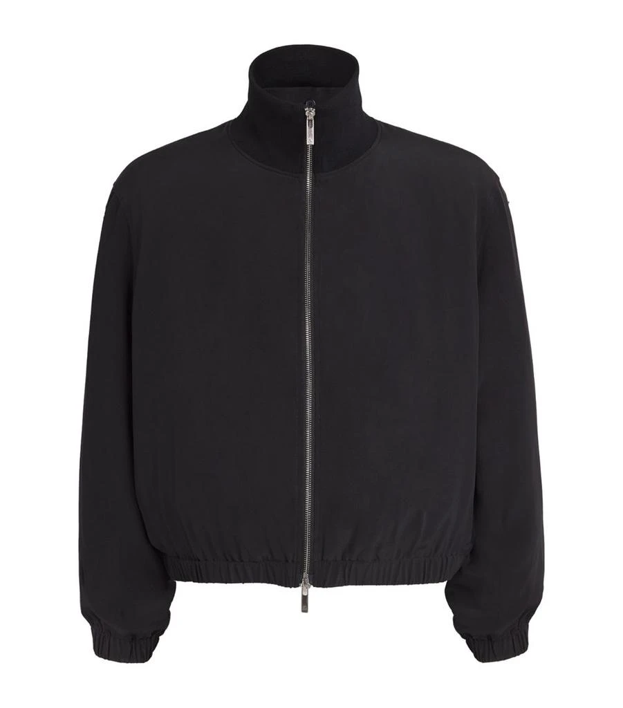 Helmut Lang Silk Bomber Jacket - Jackets - BeyondStyle