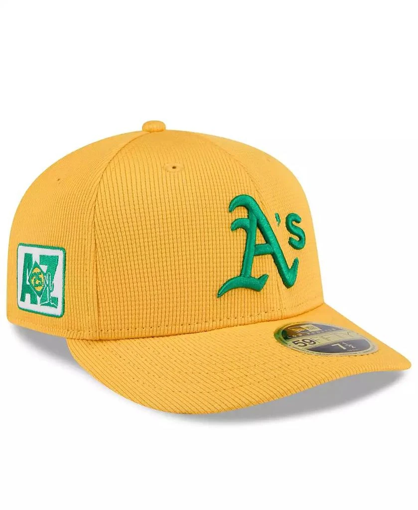 New Era Men's Gold Athletics 2025 Spring Training Low Profile 59FIFTY ...