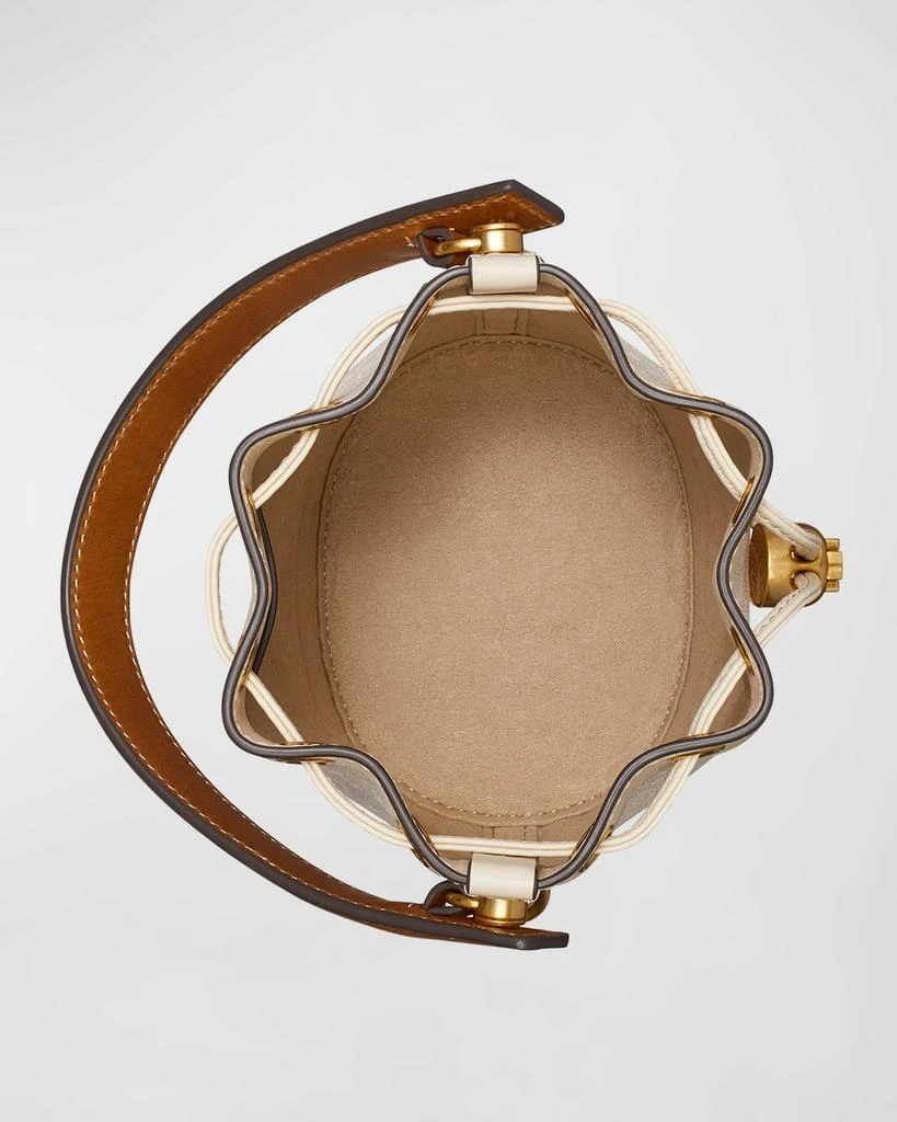 Tory Burch T-Monogram Jacquard Mini Bucket Bag - Crossbody Bags - Free ...