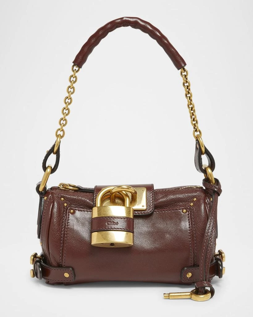 Chloé Paddington Rounded Padlock Shoulder Bag in Leather - Shoulder ...