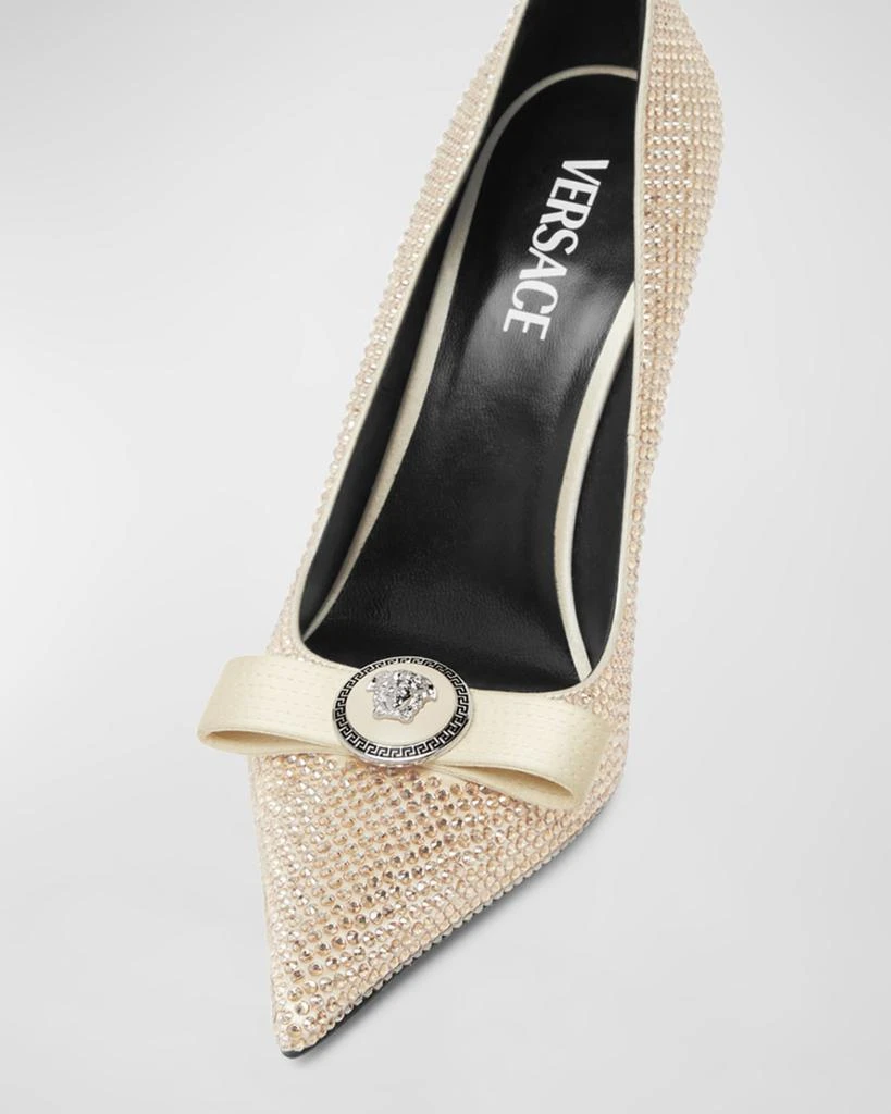 Versace Gianni Ribbon Crystal 110mm Pumps - High Heels - Free Shipping ...
