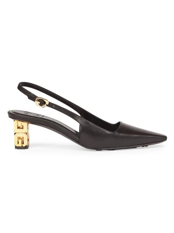 Givenchy G Cube 50MM Leather Slingback Pumps - High Heels - Free ...