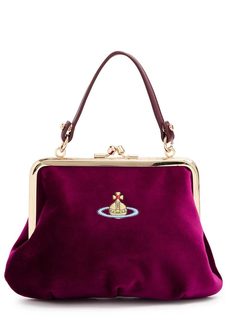 VIVIENNE WESTWOOD Granny Frame velvet top handle bag - BeyondStyle