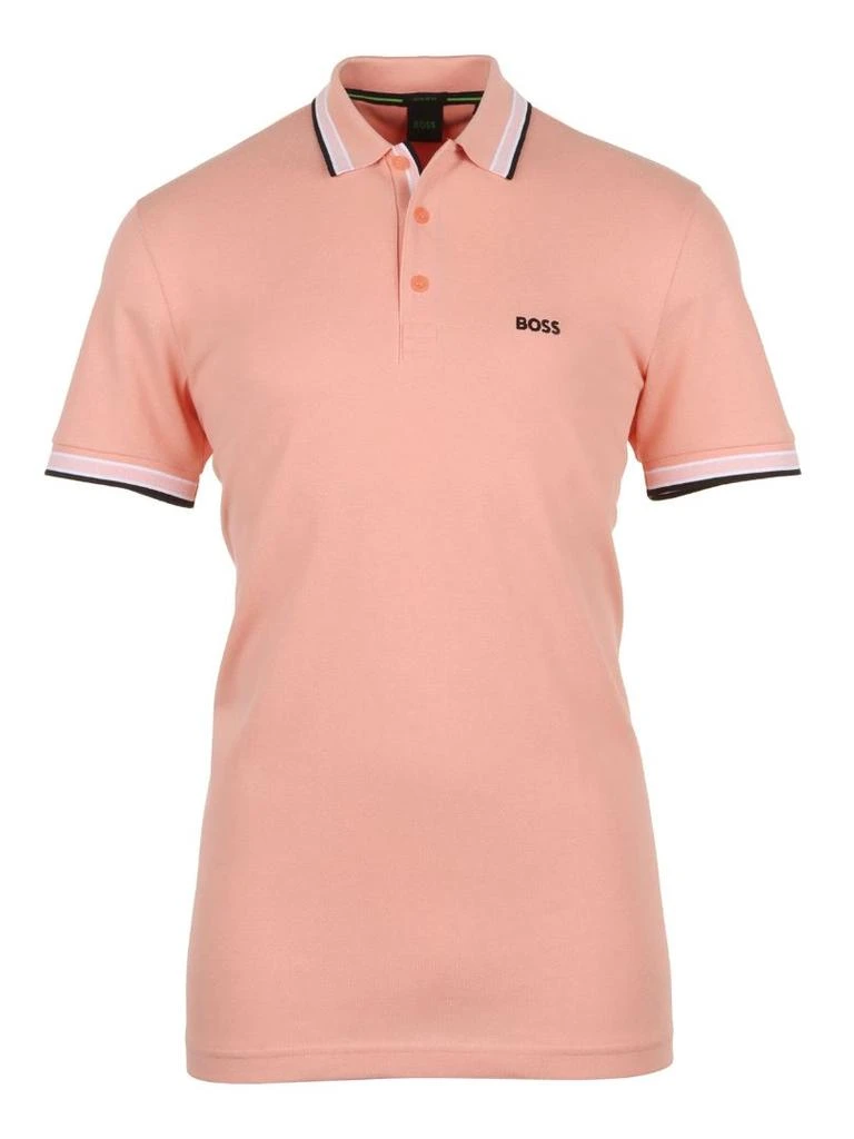 Hugo Boss Men's Paddy Pique Cotton Polo, Light Pastel Red - Polo Shirts ...