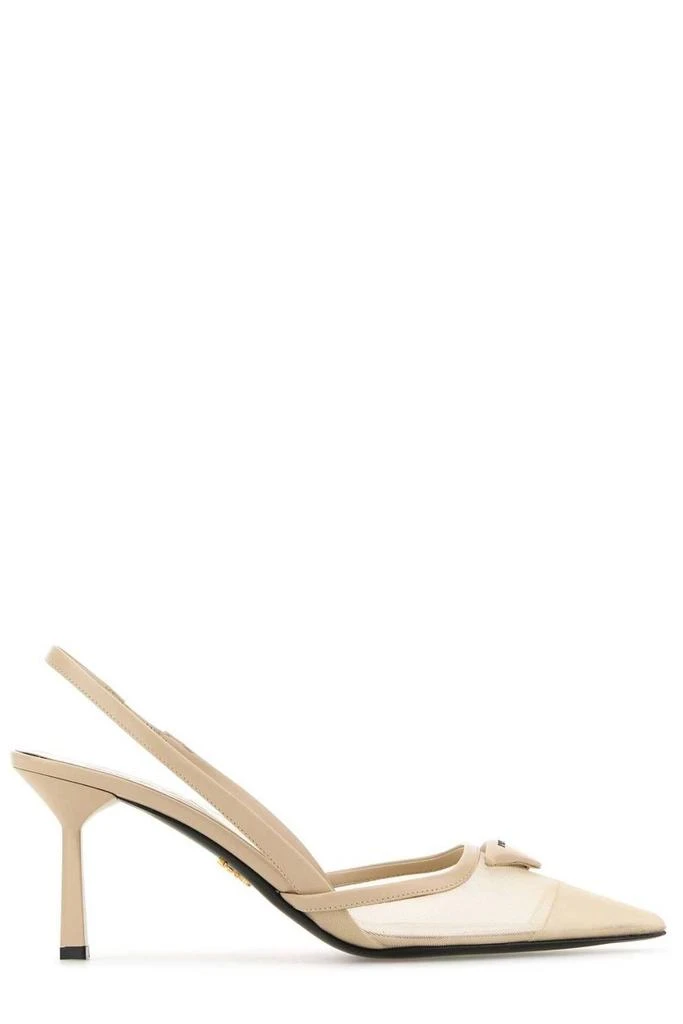 Prada Prada Mesh-Panelled Slingback Pumps - High Heels - Free Shipping ...