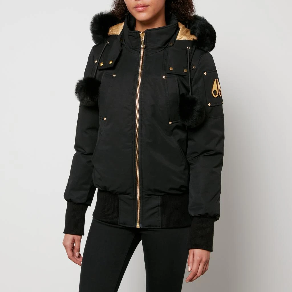 Moose Knuckles Moose Knuckles Gold Debbie Cotton and Nylon-Blend Bomber ...