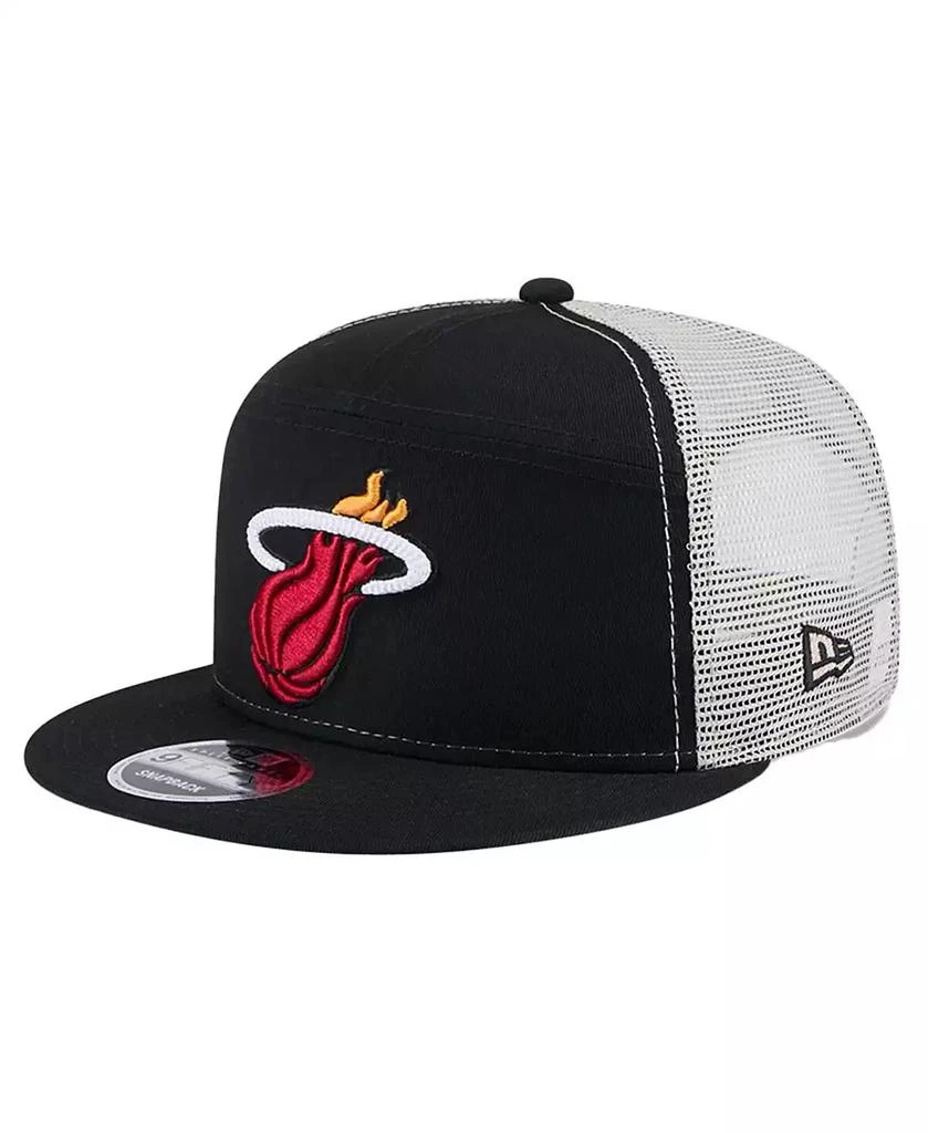 New Era Men's Miami Heat Black Victory Grove Split Panel 9FIFTY ...