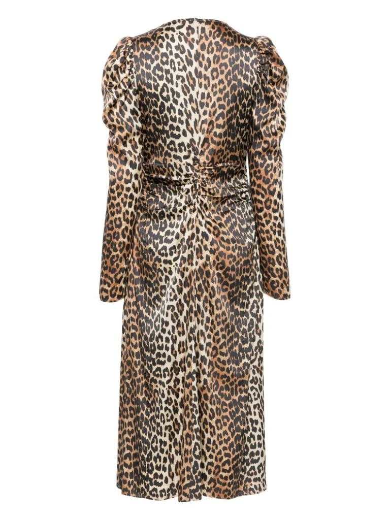 Ganni GANNI - Leopard Print Midi Dress - Dresses & Skirts - BeyondStyle