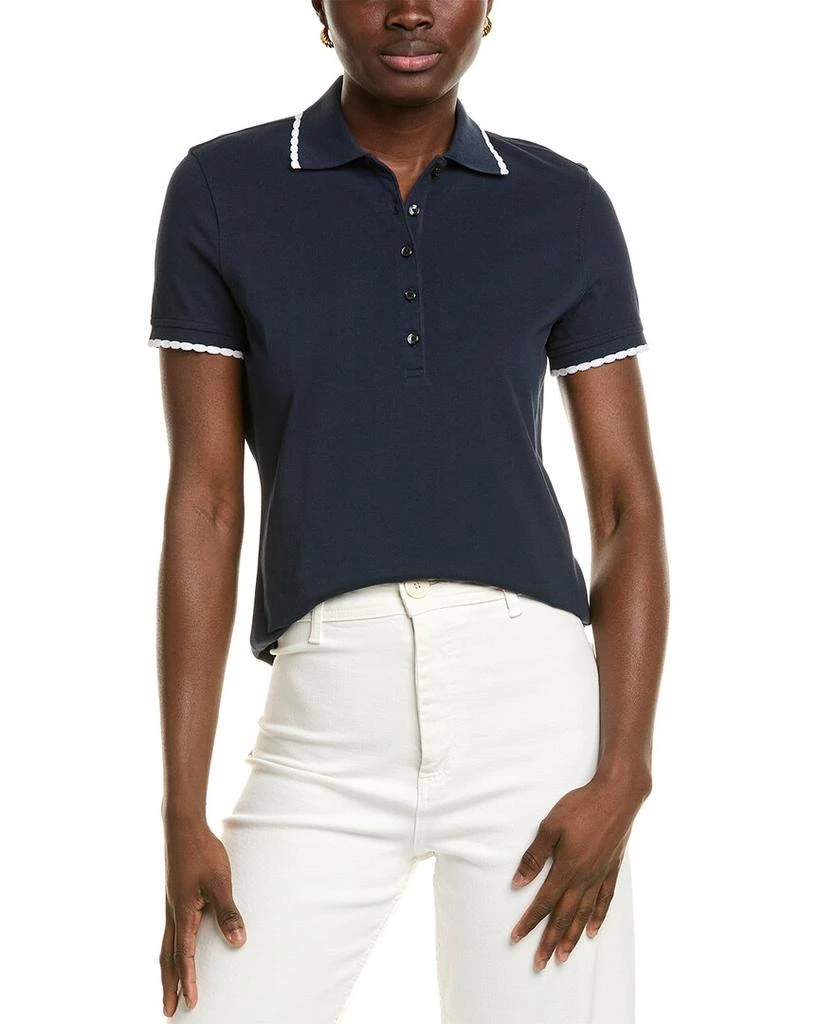 Scalloped Polo Shirt – On Sale Now with Up to 61% Off | Discover ...