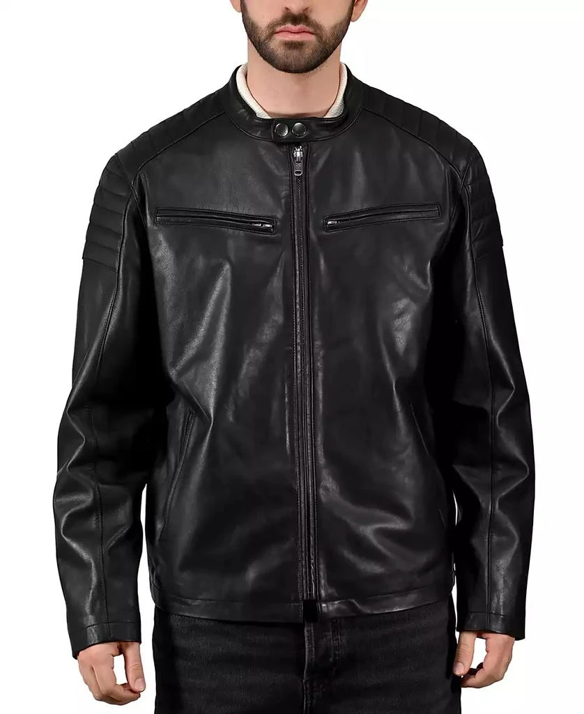Frye Men's Café Racer Nappa Leather Jacket - Coats - Free Shipping ...