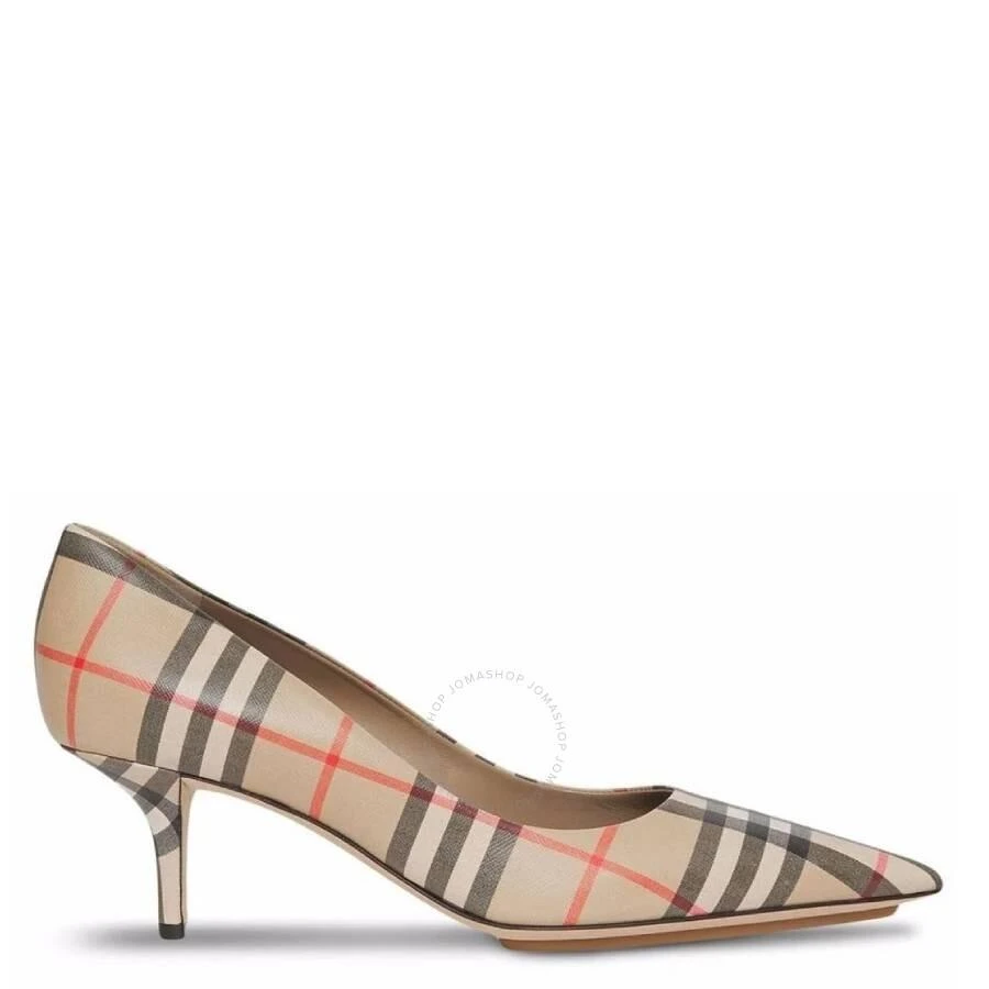 Burberry Vintage Check Leather Pumps - High Heels - Free Shipping ...