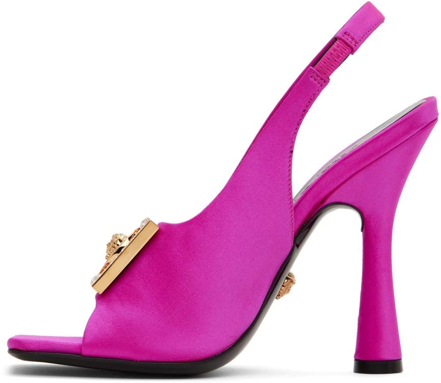 Versace Pink Medusa Biggie Heeled Sandals - Shoes - Free Shipping ...