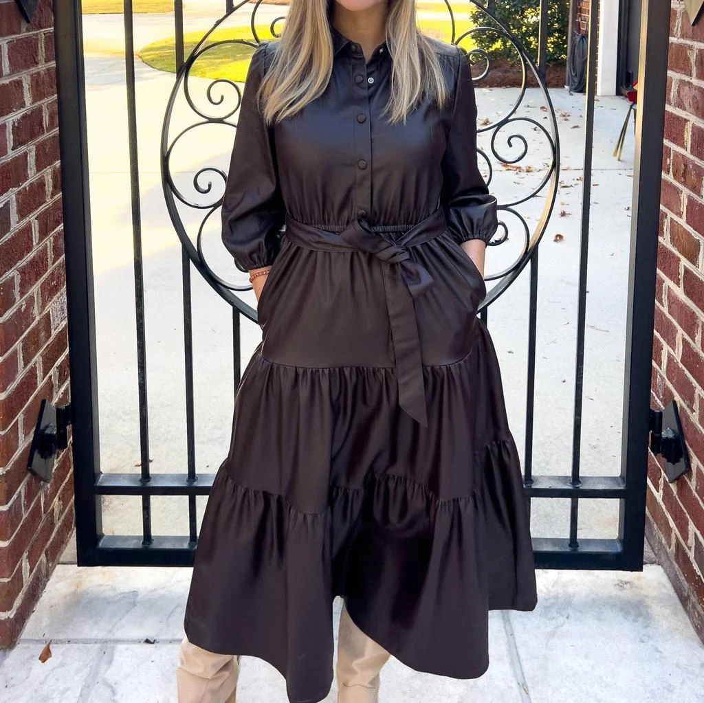 Fate Fate - Leather Midi Dress - Dresses & Skirts - Save Extra 10% OFF ...