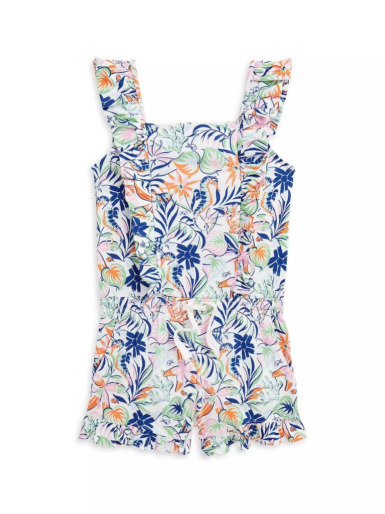 Ralph Lauren Little Girl's & Girl's Tropical Print Romper - Boy's Shoes - BeyondStyle