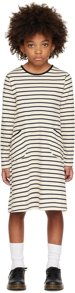 Kodomo BEAMS Kids Off-White Striped Dress - Kid's Clothing - BeyondStyle